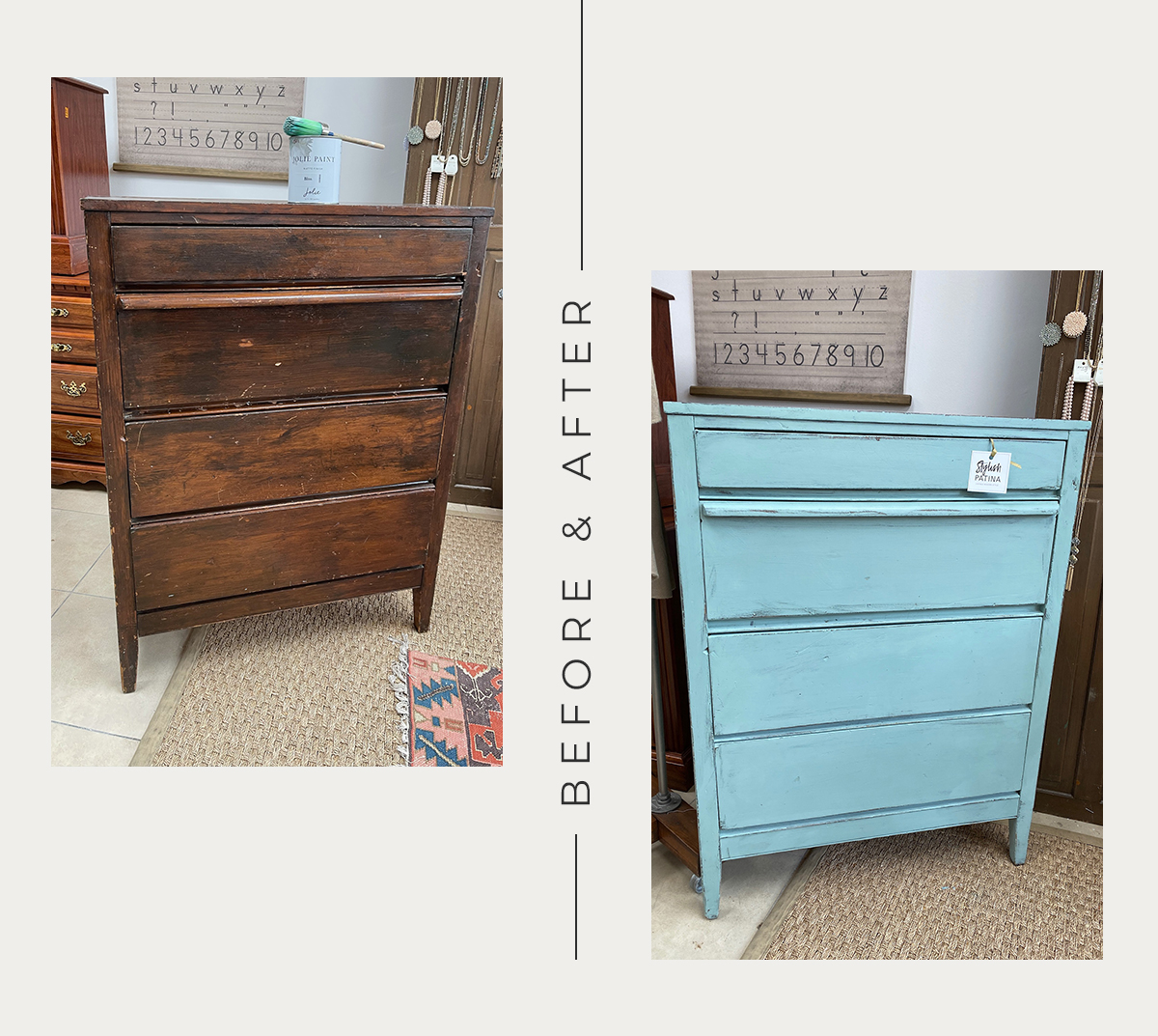 Before + After Furniture Transformation - Stylish Patina Home